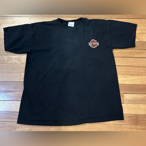 OLIMPUS HERUY | Shirts | Harley Davidson Mens Xg Shirt Black Embroiderd ...